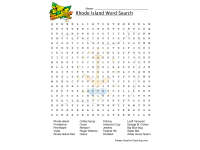 Rhode Island Word Search Worksheet by Teach Simple