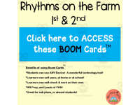 Rhythms on the Farm Boom Cards by Teach Simple