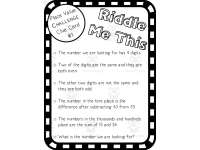 Riddle Me This Place Value Activity by Teach Simple