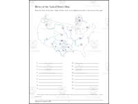 Rivers of United States Map by Teach Simple