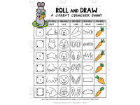Roll and Draw Spring Fun - A Carrot Cruncher Bunny Game Sheet by Teach ...