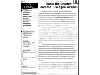 Rosie the Riveter and the Tuskegee Airmen Reading Packet by Teach Simple