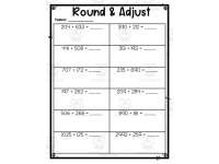 Round & Adjust Worksheet by Teach Simple