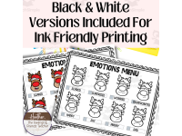 Rudolph's Feeling Faces Menu-- Emotions Chart and Reference Poster by ...