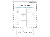 SATPIN Phonics Worksheets with Cut and Paste by Teach Simple