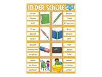 School Clip Cards for Practicing Spelling & Vocabulary (German) by ...