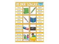 School Clip Cards for Practicing Spelling & Vocabulary (German) by ...