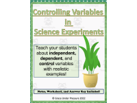 Science Experiment: Independent, Dependent, and Controlled Variables by ...