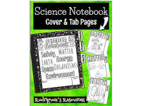 Science Notebook: Cover and Tab Pages by Teach Simple