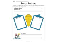 Scientific Observation Worksheet by Teach Simple