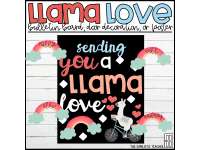 Sending You a Llama Love Valentine's Day Bulletin Board Kit, Door ...