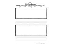 Senses Draw and Write Worksheet by Teach Simple