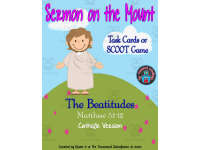 Sermon on the Mount Task Cards by Teach Simple
