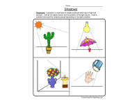Shadows Drawing Worksheet by Teach Simple