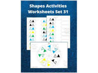Shapes Activities Worksheets Set 31 by Teach Simple