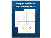 Shapes Activities Worksheets Set 4 by Teach Simple