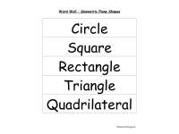 Shapes Word Wall by Teach Simple