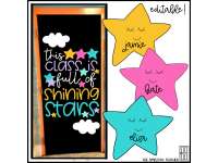 Shining Stars Bulletin Board Kit, Door Decoration Set, or Poster by ...