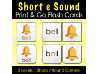 Short e Vowel Sound Words - Vocabulary Lists, Tests, BINGO, and Flash ...
