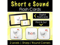 Short e Vowel Sound Words - Vocabulary Lists, Tests, BINGO, and Flash ...