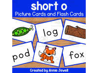 Short Vowel Flash Cards and Picture Cards - Short o by Teach Simple