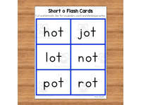 Short Vowel Flash Cards and Word Lists - Short o by Teach Simple