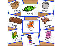 Short Vowel Flash Cards with Pictures - Short o by Teach Simple