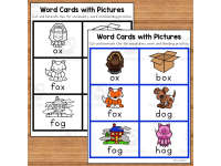 Short Vowel Flash Cards with Pictures - Short o by Teach Simple