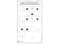 Sight Word Cross Word Puzzle by Teach Simple