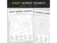 Sight Words Games: Word Search, 10th 100 Fry Words, [SET 6] by Teach Simple