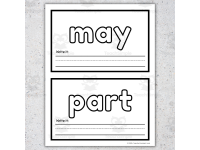 Sight Words Playdough Mat- Fry's 1st 100, Sight Words Practice ...