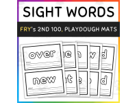 Sight Words Playdough Mat- Fry's 2nd 100, Sight Words Practice ...