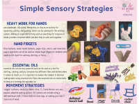 Simple Sensory Strategies Educational Printable by Teach Simple