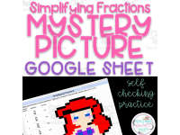 Simplifying Fraction - Mystery Picture - Self Checking by Teach Simple
