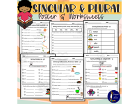 Singular and Plural Poster and Worksheets by Teach Simple