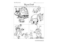 Size Worksheet by Teach Simple