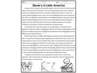 Slavery in Latin America Reading Packet by Teach Simple