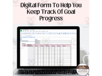 Social Work Goal Tracking Form & Data Collecting Form by Teach Simple