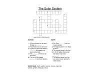 Solar System Crossword Puzzle by Teach Simple