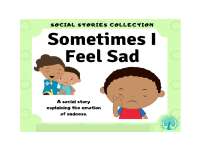 Sometimes I Feel Sad Social Story by Teach Simple
