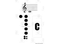 Soprano Recorder Fingering Chart (1.5 octaves, chromatic) by Teach Simple