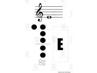 Soprano Recorder Fingering Chart (1.5 octaves, chromatic) by Teach Simple