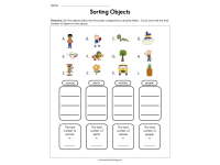 Sorting Objects Worksheet by Teach Simple
