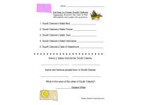 South Dakota Worksheet by Teach Simple