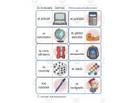 Spanish: At School Domino Game | Vocabulary Practice Activity by Teach ...
