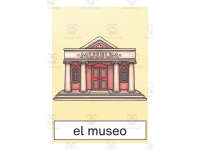 Spanish: Buildings & Public Places Flash Cards by Teach Simple
