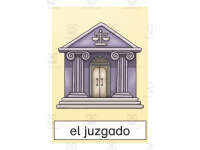 Spanish: Buildings & Public Places Flash Cards by Teach Simple