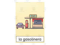 Spanish: Buildings & Public Places Flash Cards by Teach Simple