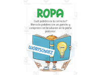 Spanish: Clothes Clip Cards | Vocabulary Practice Activity by Teach Simple