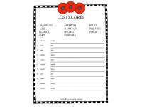 Spanish: Colors Scrambled Words Worksheet by Teach Simple